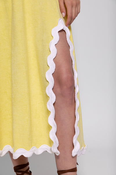 TINA LONG DRESS TERRY LEMON – Sundress.fr